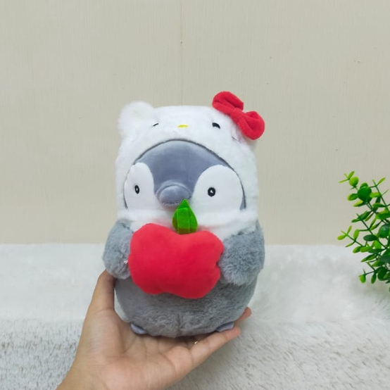 Jual Boneka Pinguin Topi Tas Rajut 20cm/8"/Boneka Baby Pinguin/Boneka ...