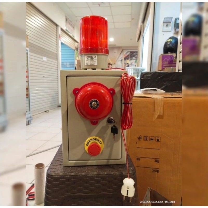 Jual Sirine emergency fire alarm Bahaya Hydrant groud bell Kringg set ...