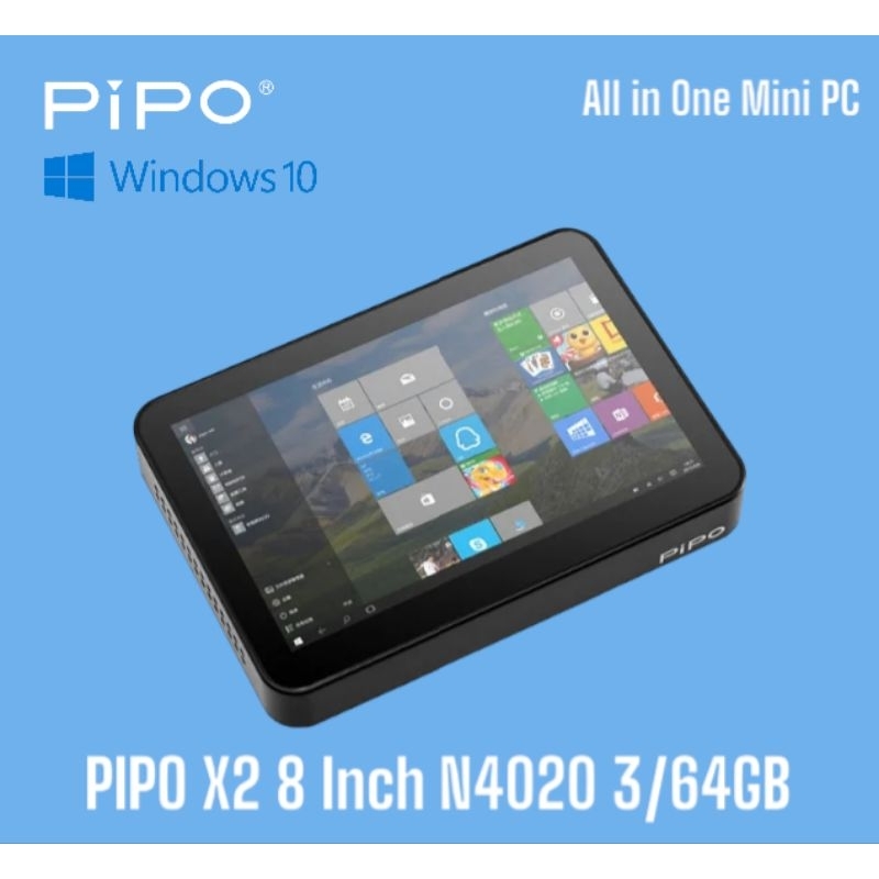 Jual PIPO X2 Mini PC 8" N4020 QuadCore 3/64GB/4/64GB Touch Wifi Windows 10 | Shopee Indonesia