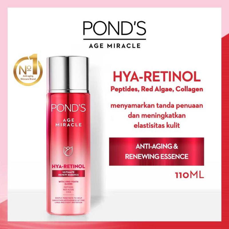Jual Ponds Age Miracle Hya-Retinol Ultimate Renew Essence with Peptide ...