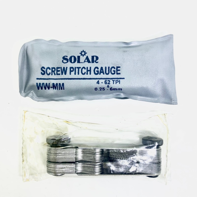 Jual Mal drat Maldrat Mal Ulir Screw Pitch Gauge 0.25 - 6 mm merk Solar ...