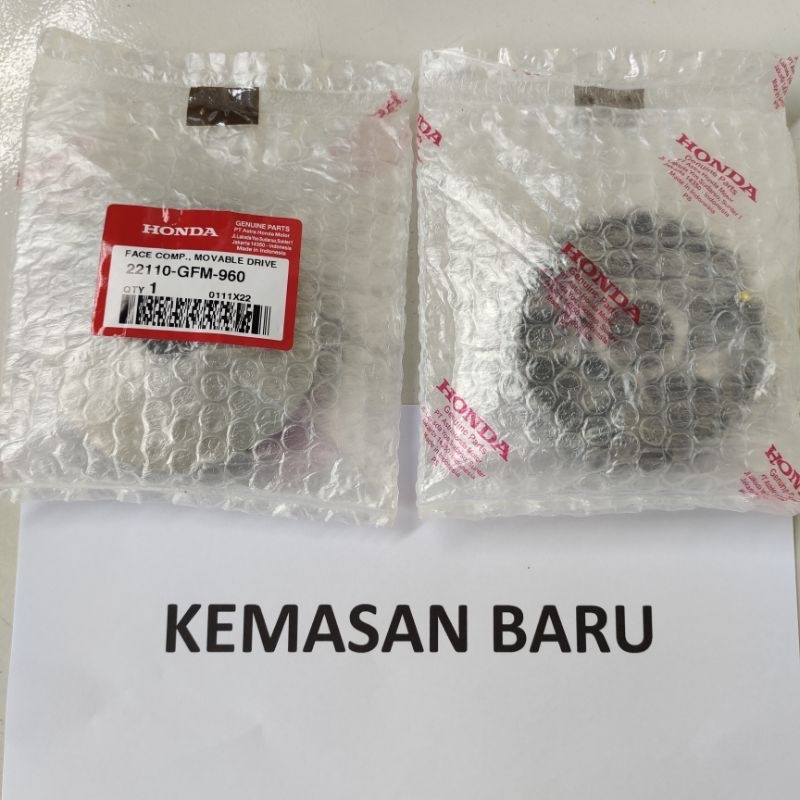 Jual 22110-GFM-960 FACE COMP MOVABLE DRIVE Rumah roller Beat fi Spacy ...