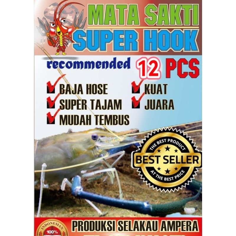 Jual Mata Pancing Udang Galah HANDMADE / MATA SAKTI SUPER HOOK | Shopee ...