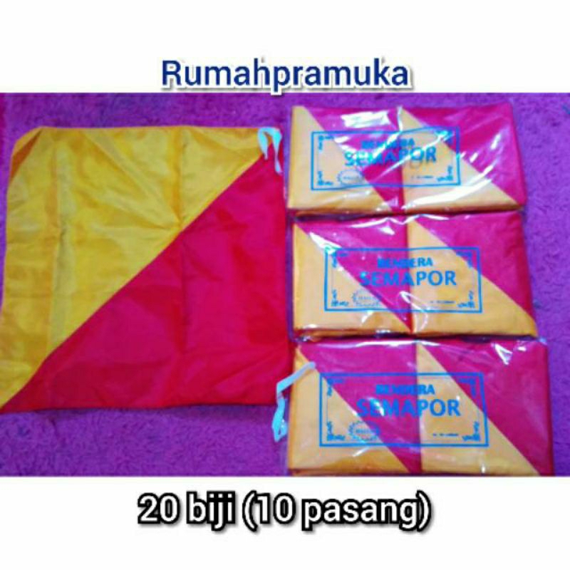 Jual bendera semaphore 20biji / bendeea semapur pramuka 20 lembar murah ...