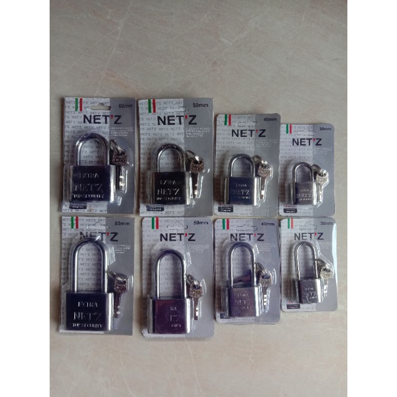 Jual GEMBOK STAINLESS KAIT PANJANG DAN PENDEK UKURAN 30 40 50 60mm MERK ...