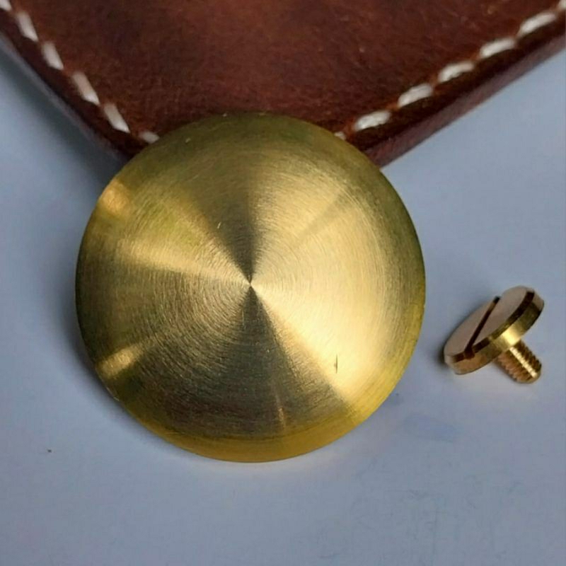 Jual 1 Pcs Concho Solid Brass Kancing Rivet Kuningan Asli Untuk Dompet ...
