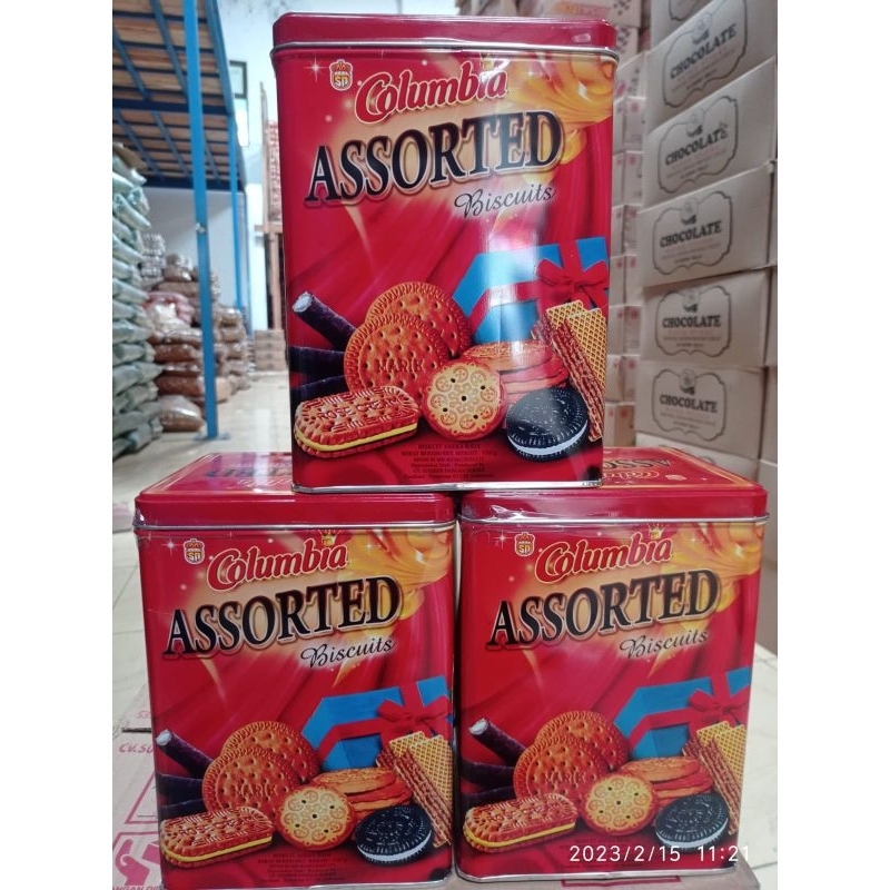Jual Columbia Biskuit Assorted Kaleng Besar 750gr | Shopee Indonesia