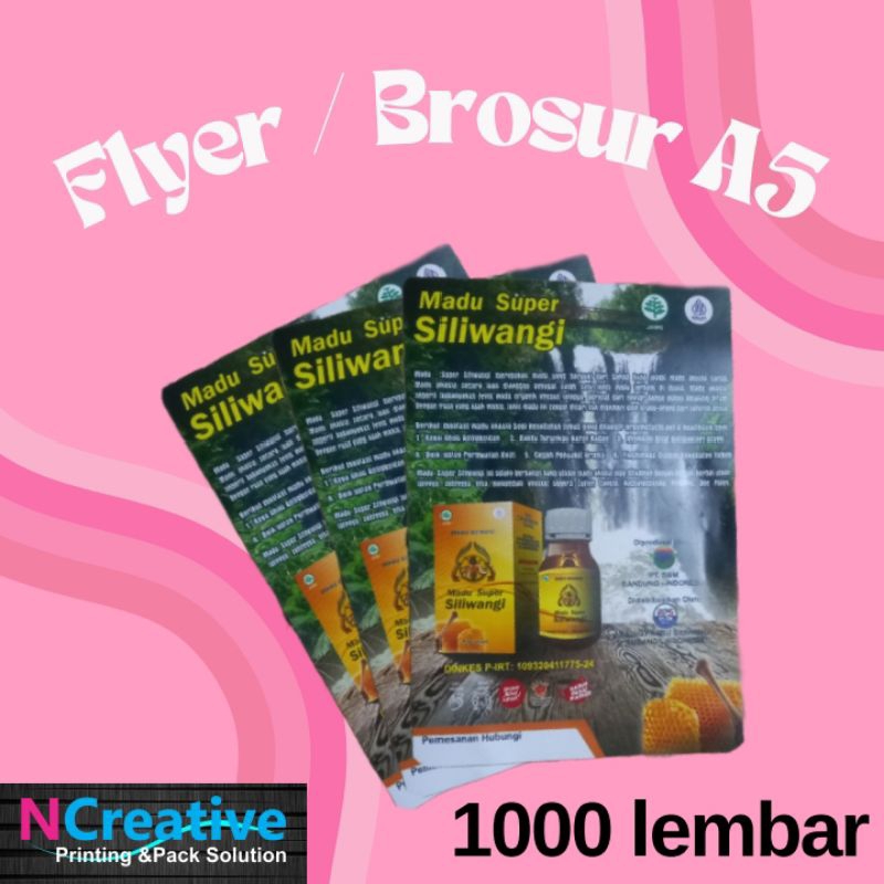 Jual FREE DESIGN BROSUR A5 CUSTOM CETAK OFFSET BUKAN PRINTINGAN BANDUNG | Shopee Indonesia