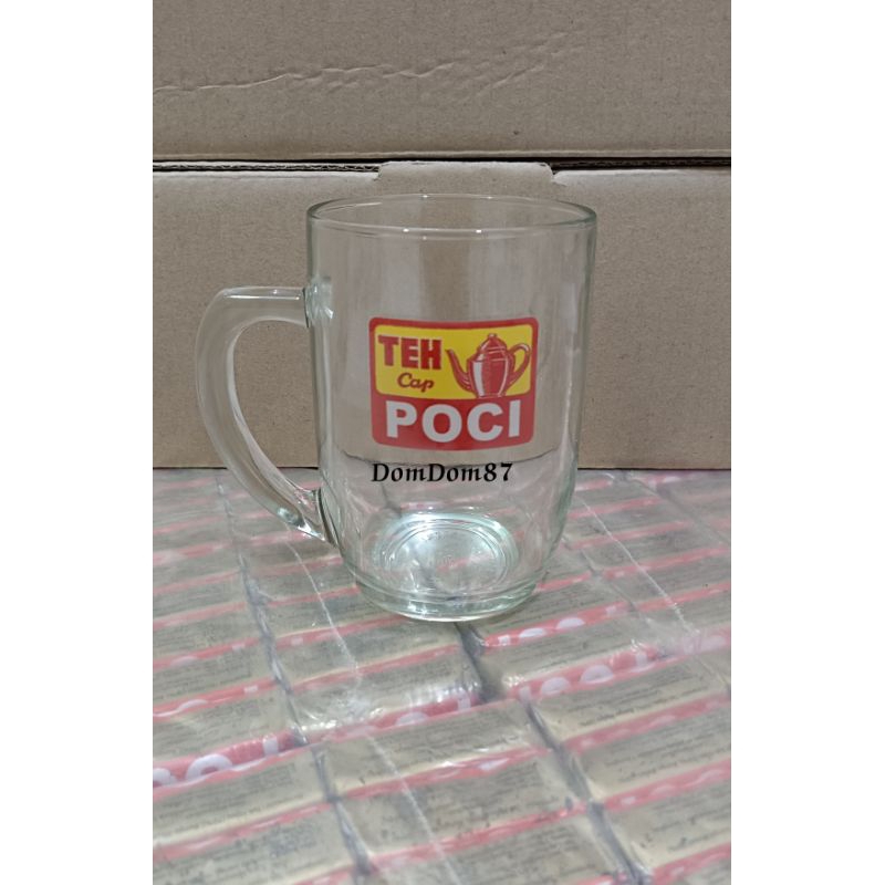 Jual [D87] GELAS GAGANG MERK POCI GELAS KACA GELAS TEH GELAS MINUM ...
