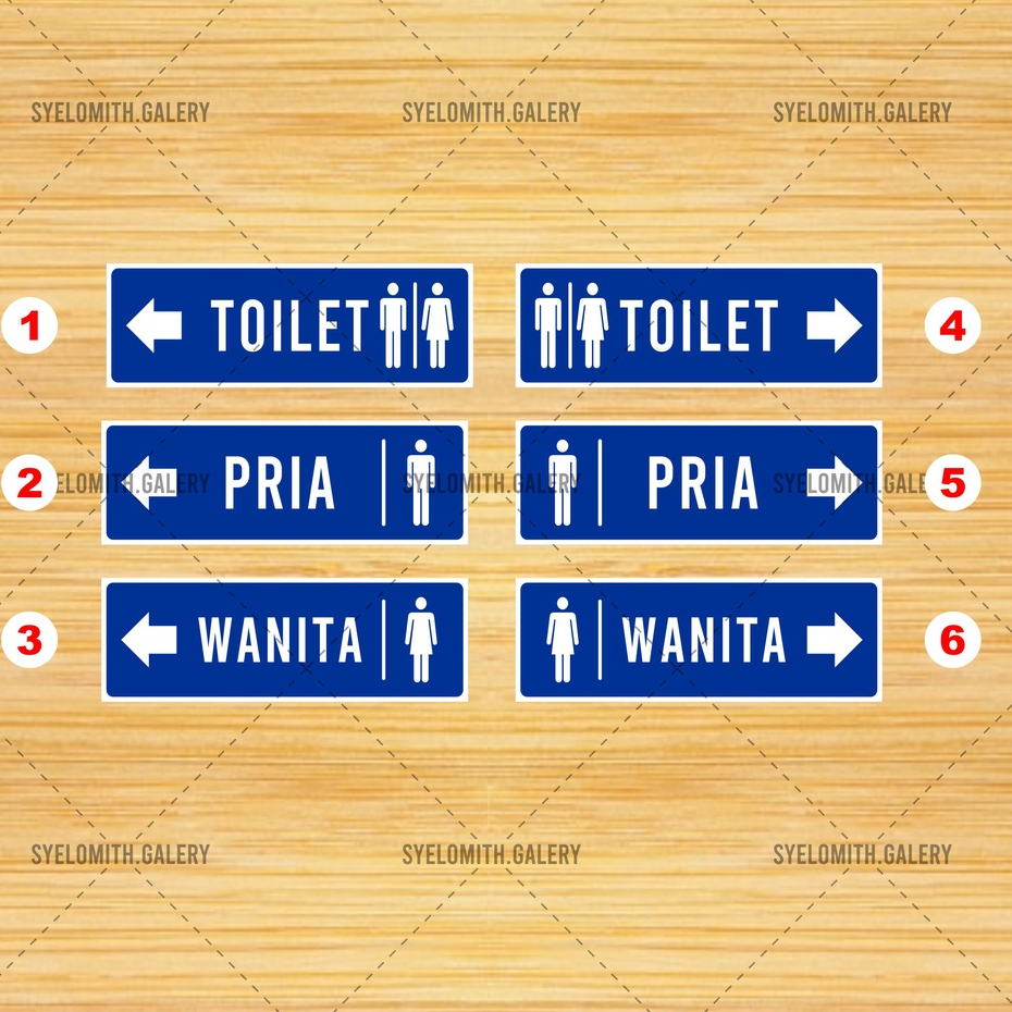 Jual STIKER TOILET ARAH PANAH- STICKER TOILET TANDA PANAH- STIKER ...
