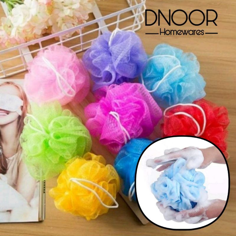 Jual SPONS MANDI SHOWER PUFF Bath Sponge Jaring Sikat Badan Spon Busa ...