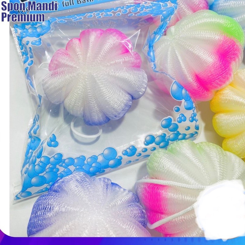 Jual Spons Mandi Jaring / Shower Puff / Sponge Sikat Badan Tebal ...