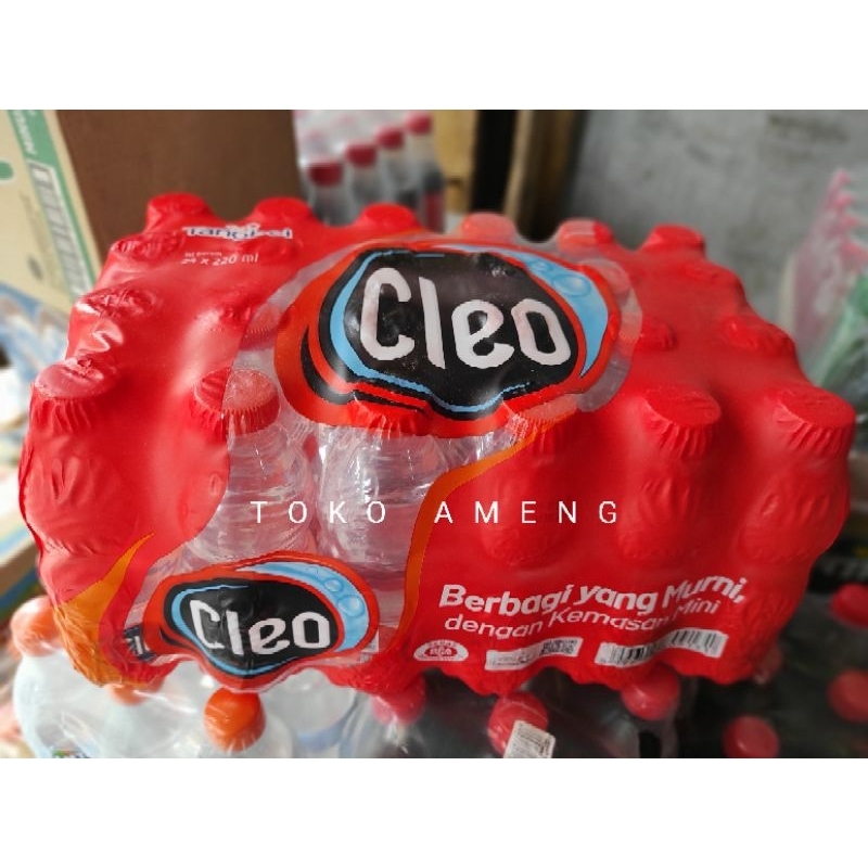 Jual Cleo air minum 220 ml - 1 dus isi 24 botol | Shopee Indonesia