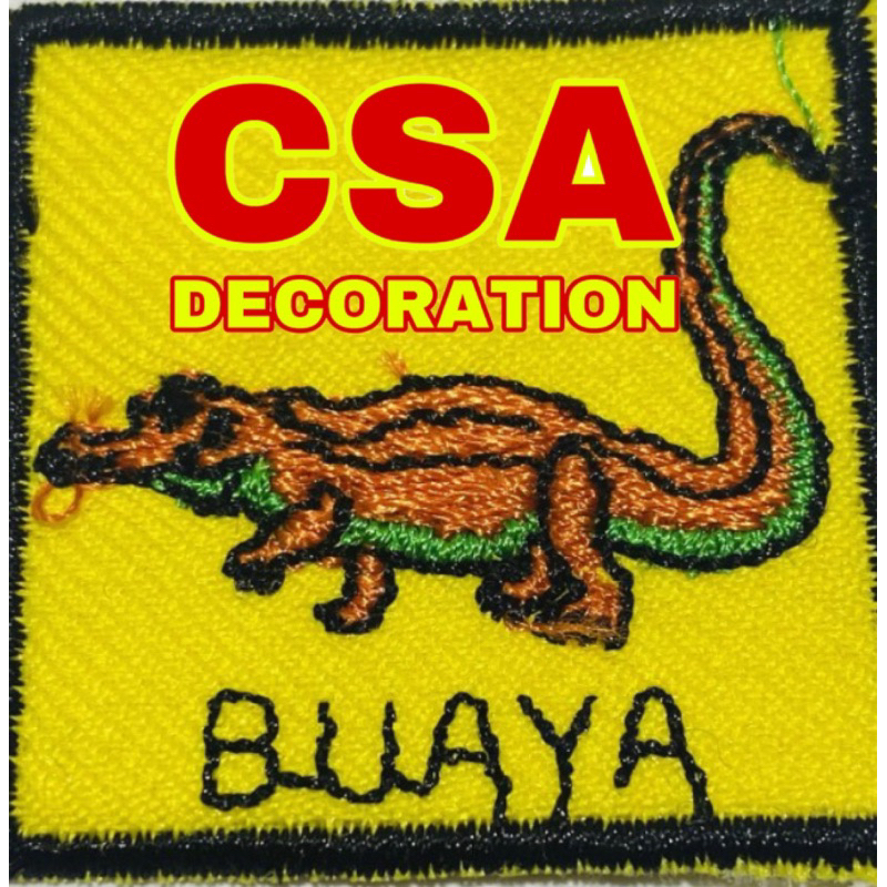 Jual TANDA REGU PRAMUKA PUTRA BUAYA [ 10 BADGE + 1 BENDERA ] 1 SET ...