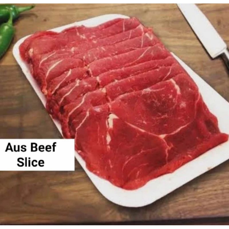 Jual AUST BEEF SLICE @1KG | Shopee Indonesia