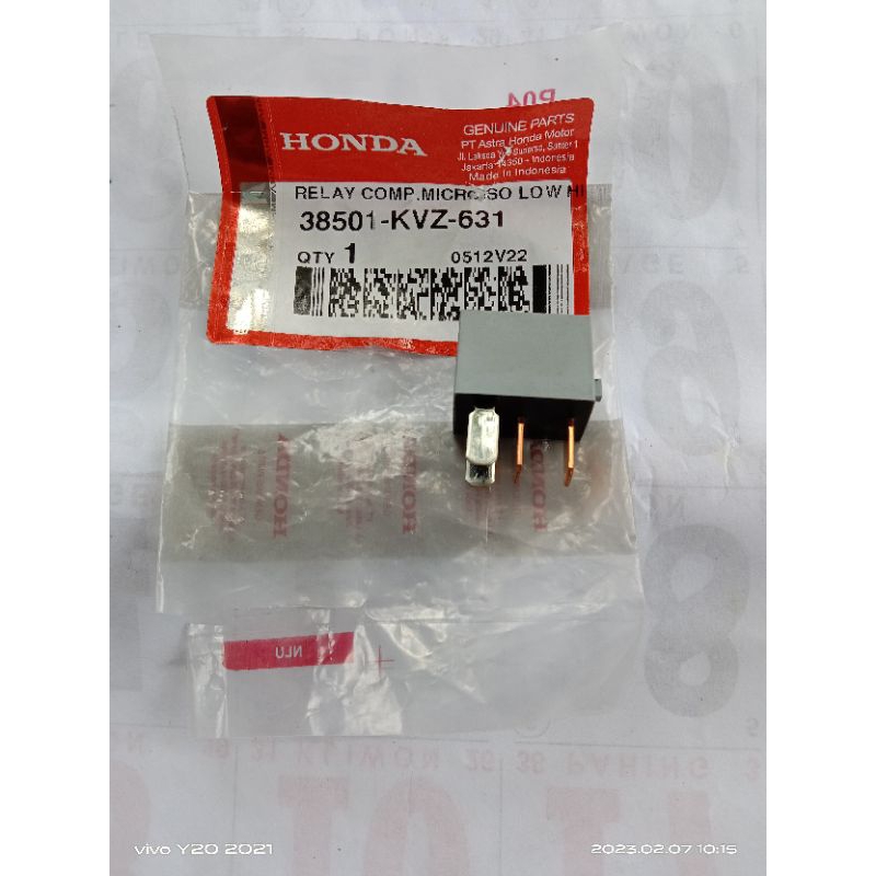 Jual 38501-KVZ-631 RELAY KAKI 5 BEAT VARIO VARIO 125 VARIO 150 ORIGINAL ...