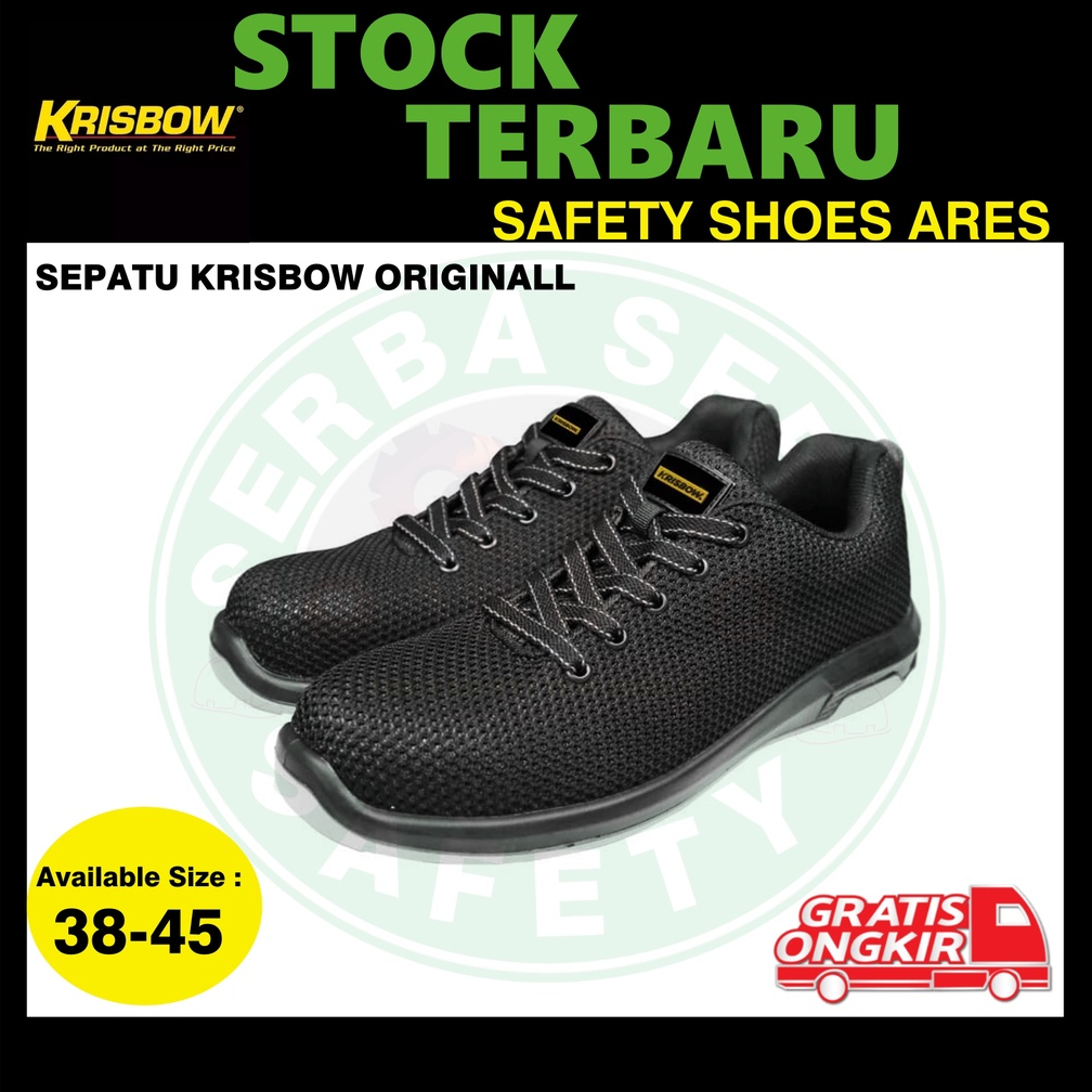 Jual Sepatu safety ARES Krisbow Sepatu Safety Shoes Krisbow 4inch ...