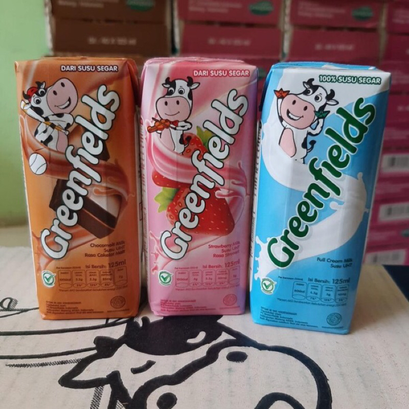 Jual susu uht greenfields 105ml | Shopee Indonesia