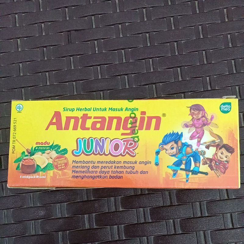 Jual Antangin Junior Box 5Sachet / Meredakan Masuk Angin Pada Anak ...