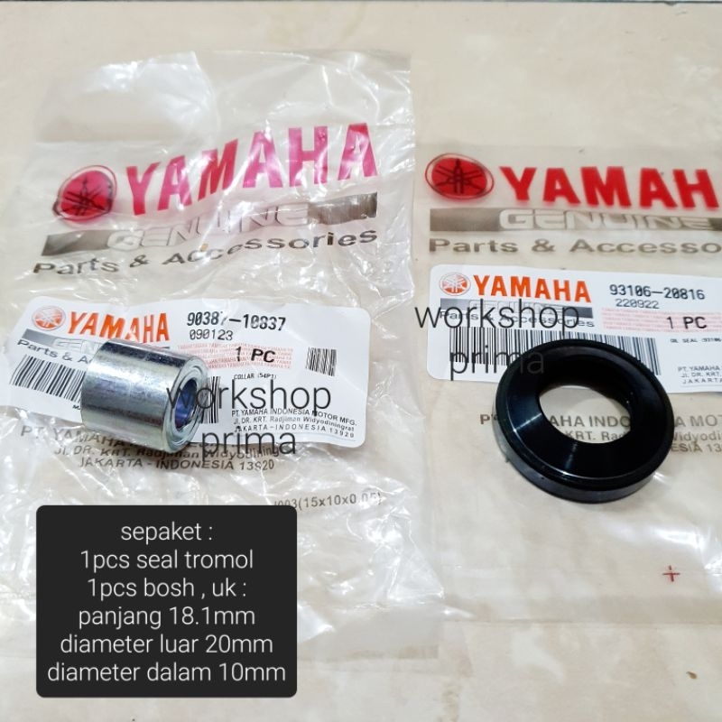 Jual Paket bosh karet seal tromol roda depan samping piringan disc ...