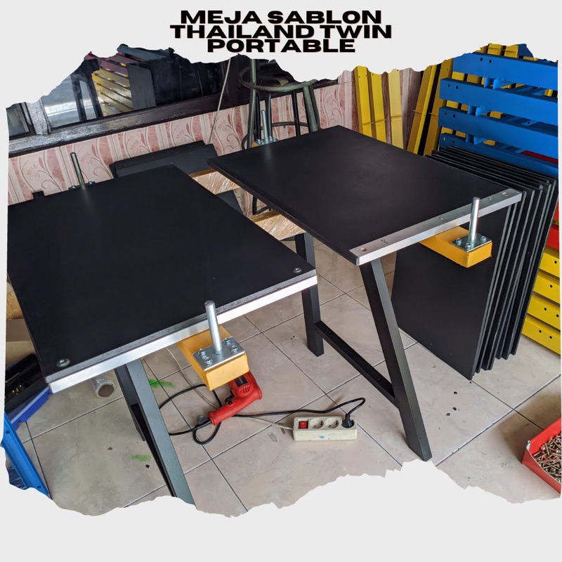 Jual Meja Sablon Thailand 2 palet portable | Shopee Indonesia