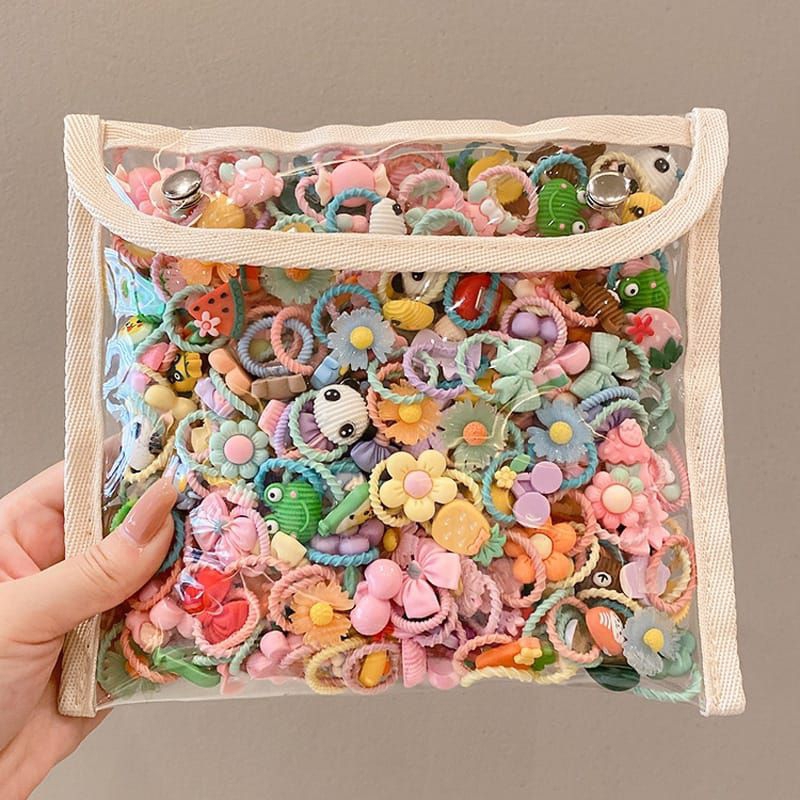 Jual 06PCS / SET IKATAN RAMBUT ANAK ICON KARAKTER IMPORT / IKAT RAMBUT ...