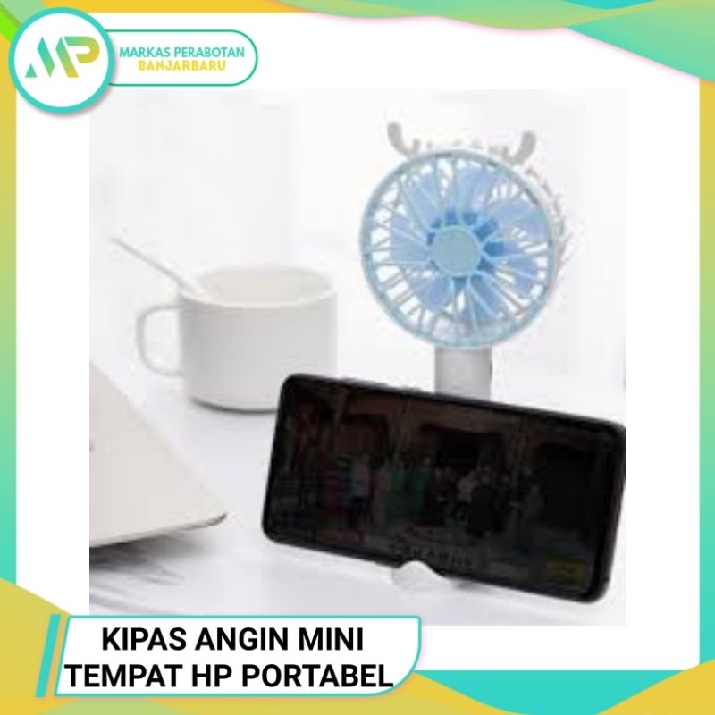 Jual Kipas Angin Mini portabel Led Rusa / [bisa untuk naruh hp] USB ...