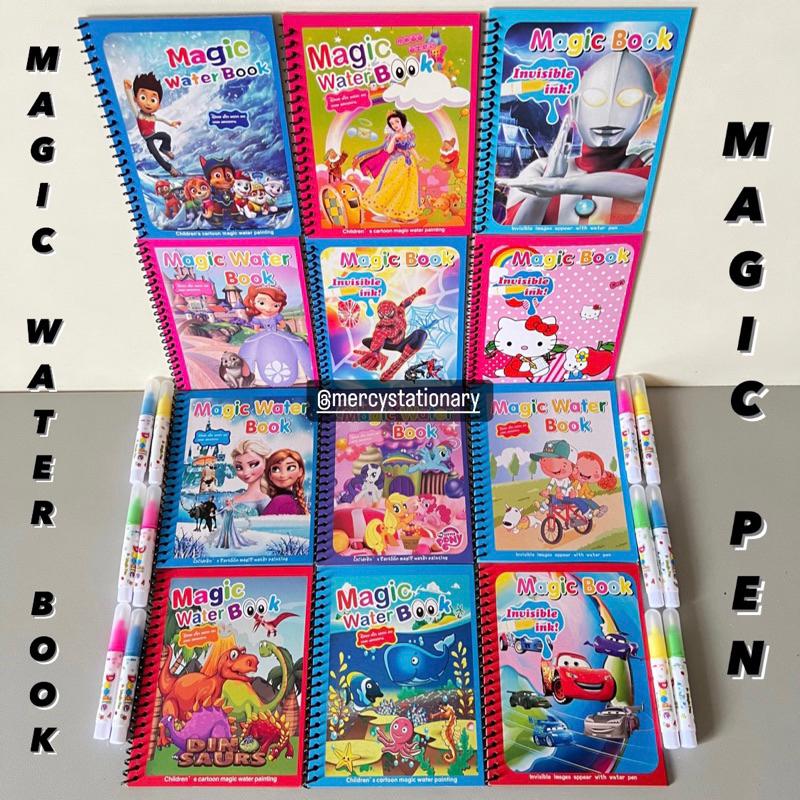 Jual Buku Mewarnai Ajaib Magic Water Book Magic Pen | Shopee Indonesia