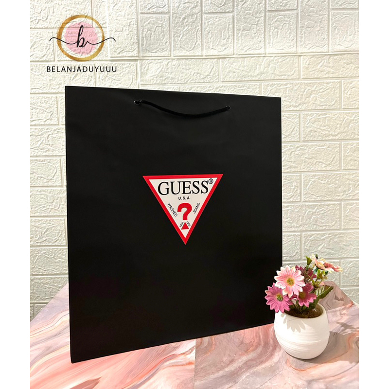 Jual Paper Bag Guess Ukuran XL Original Store ( READY STOCK JKT ...