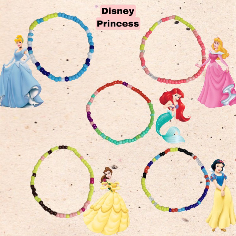 Jual DISNEY PRINCESS EDITION | BEADS BRACELET KARTUN DISNEY | GELANG ...