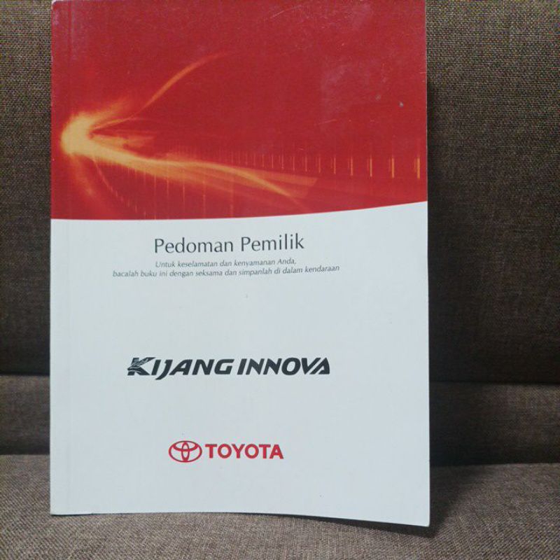 Jual Manual Book Buku Pemilik Toyota Kijang Innova tahun 2011-2013 ...