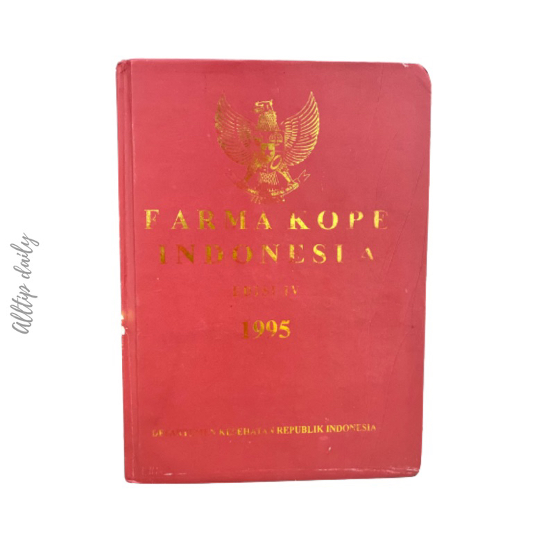 Jual FARMAKOPE EDISI 4 - FI IV Tahun 1995 - Buku Farmasi [ALLTIPDAILY ...