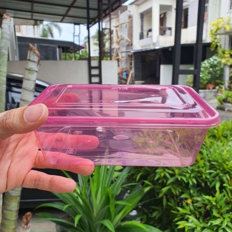 Jual thinwall envi rectangle full colours / thinwall warna / persegi 650 ml / persegi 750 ml ...