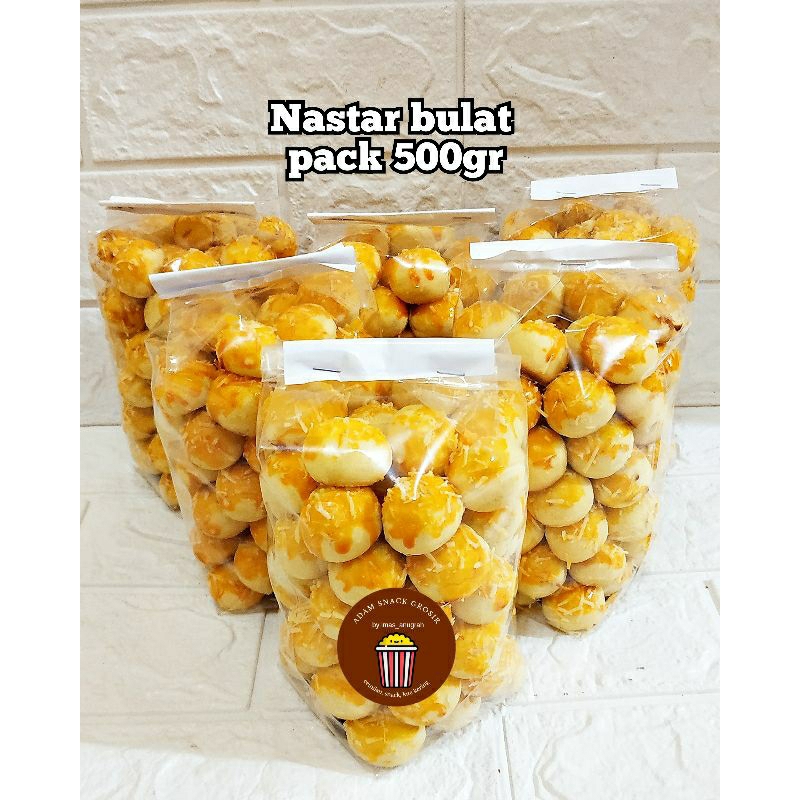 Jual NASTAR BULAT PACK 500GR/NASTAR HOMEMADE/KUE KERING/KUE LEBARAN ...