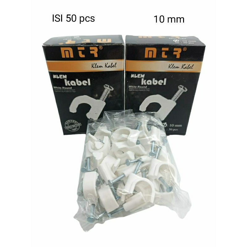 Jual Klem Kabel 10 mm Klem ORIGINAL PAKU BETON ASLI Isi 50 pcs | Shopee ...
