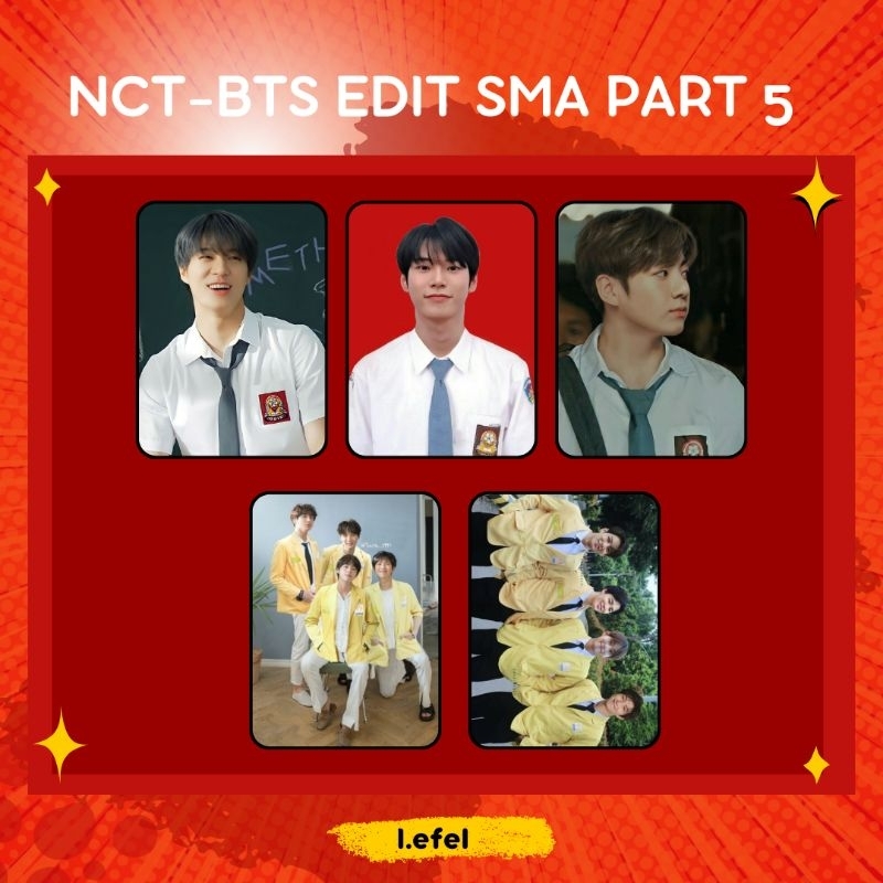 Jual PHOTOCARD NCT-BTS KPOP EDIT SMA PART 5 -I.EFEL- | Shopee Indonesia