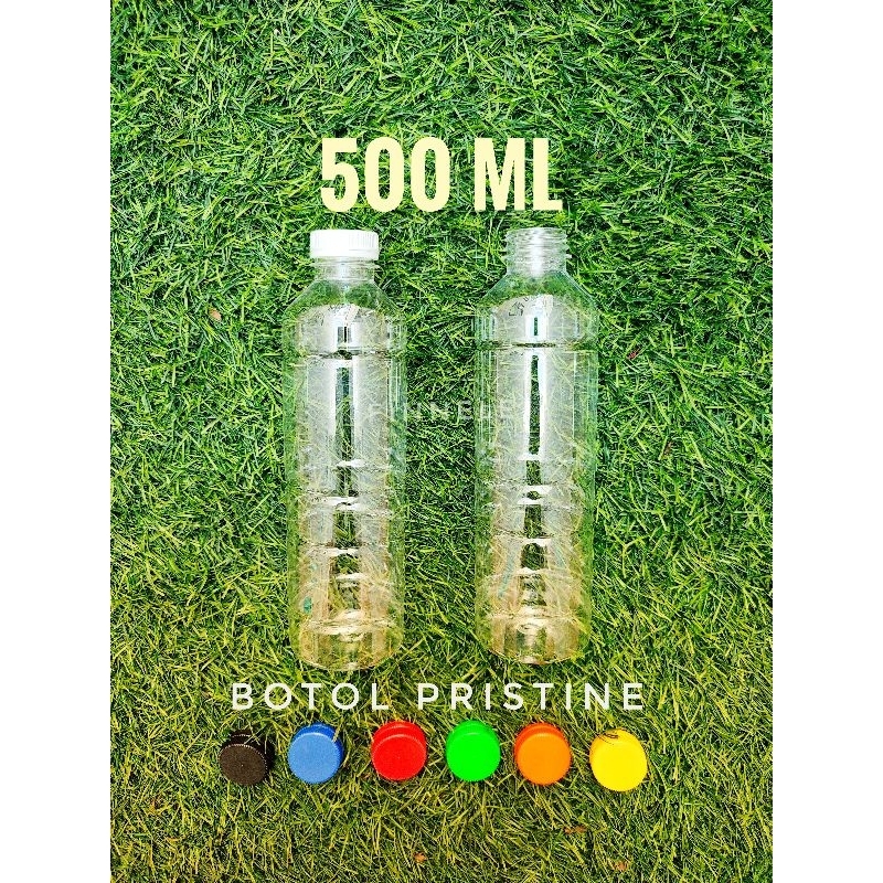 Jual Botol Plastik 500ml / Botol Pristine 500ml / Botol Almond / Botol ...