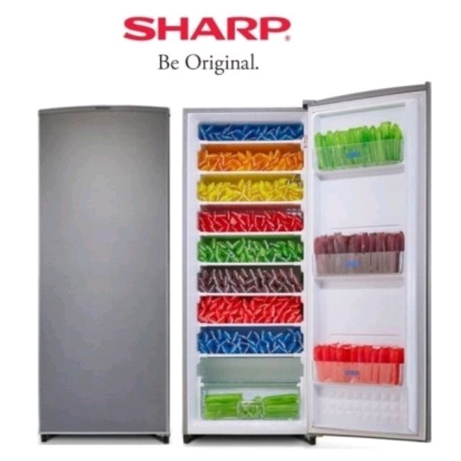 Jual Kulkas Freezer, Kulkas Es Sharp 8rak FJ-195N SS | Shopee Indonesia