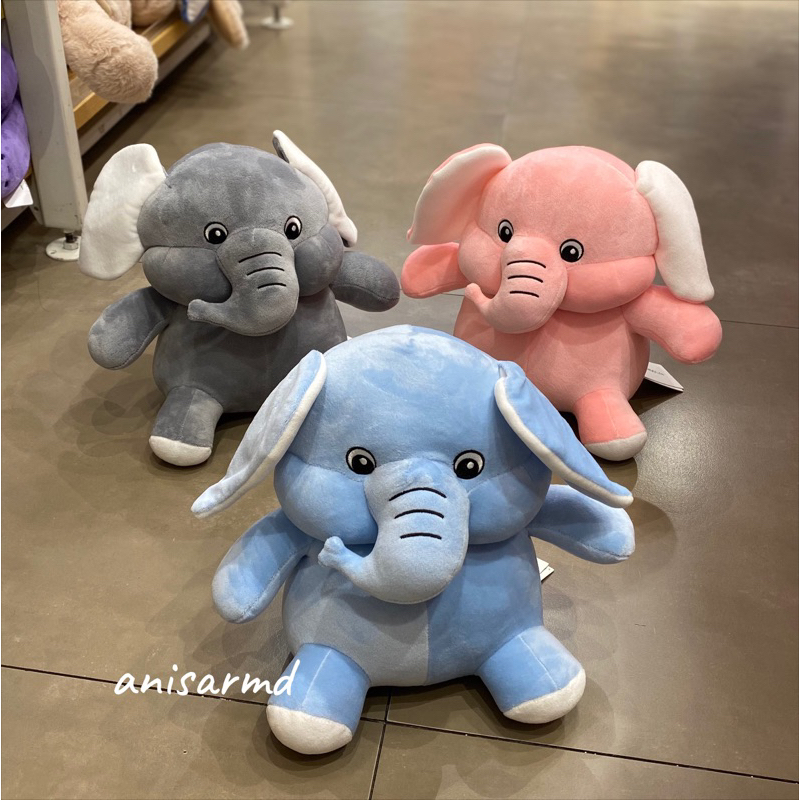 Jual elephant plush toy miniso / boneka miniso / boneka gajah | Shopee ...