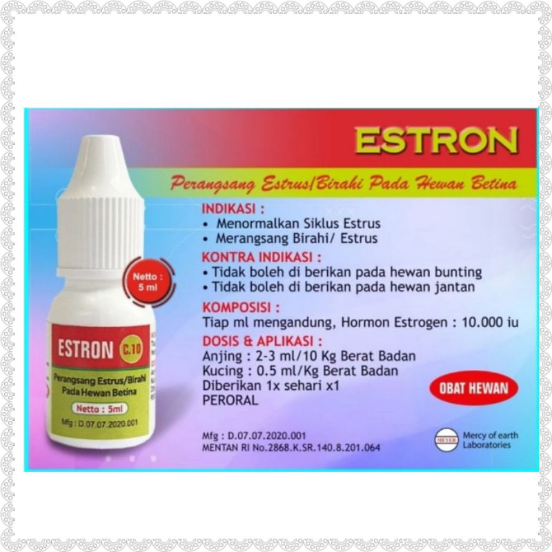 Jual ESTRON@ Obat perangsang birahi hewan betina 5ml | Shopee Indonesia