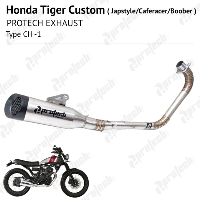 Jual Knalpot Protech Tiger 200 GL Megapro Custom Japstyle Caferacer ...