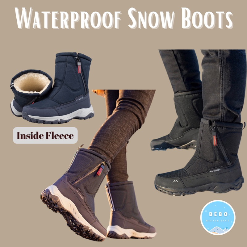 Jual Waterproof Winter Boots Unisex Boots Salju Anti Air | Shopee Indonesia