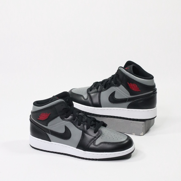 Jual Air Jordan 1 Mid Shadow Red GS ( 100% Authentic ) | Shopee Indonesia