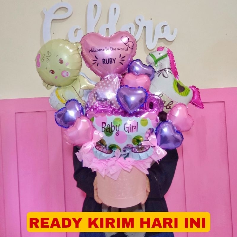 Jual Buket Bucket Balon Newborn series Caldora.id CLDRA5 | Shopee Indonesia