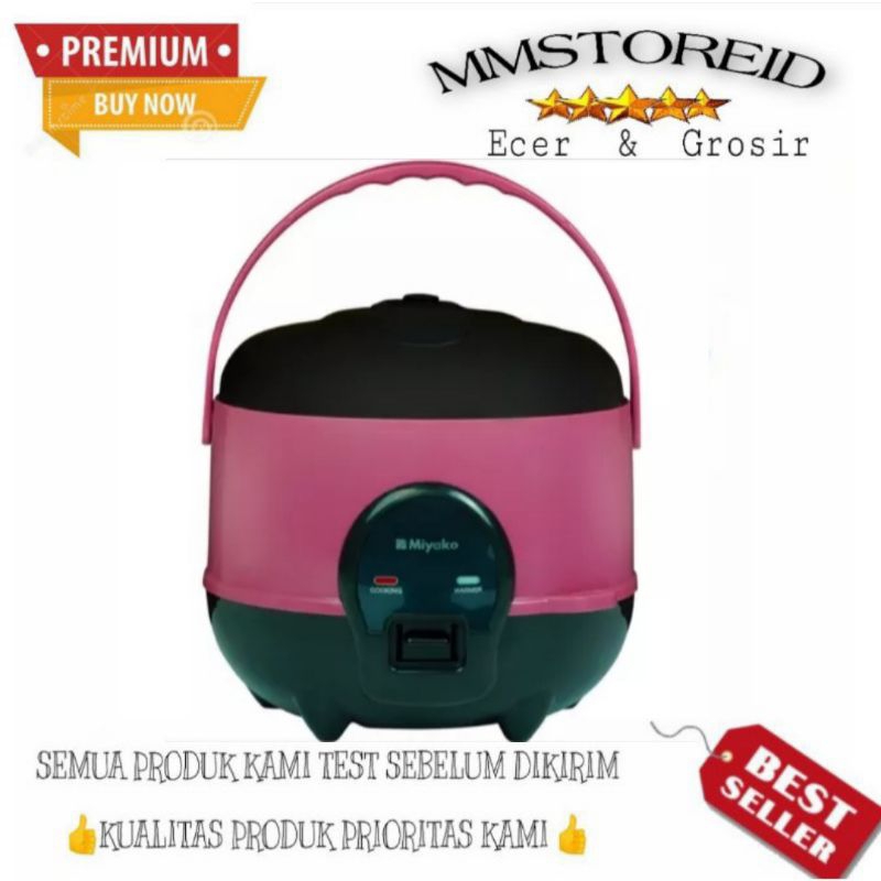 Jual MM - Rice cooker miyako MCM 606B SBC rose gold 0.6 Liter magic com ...