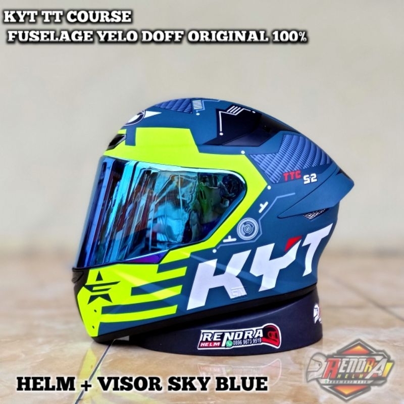 Jual HELM KYT TT COURSE MOTIF FUSELAGE. 100% ORIGINAL | Shopee Indonesia