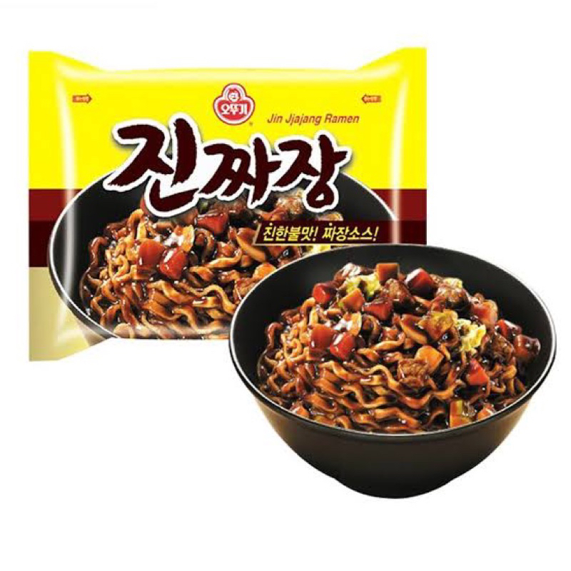 Jual Ottogi Jin Jjajang Ramen 135g Mie Ramyon Korea | Shopee Indonesia