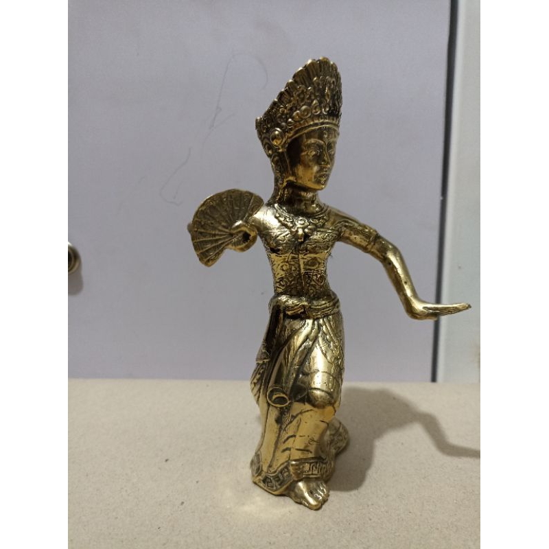 Jual Pajangan Patung Penari Bali 17 Cm Bahan Kuningan | Shopee Indonesia