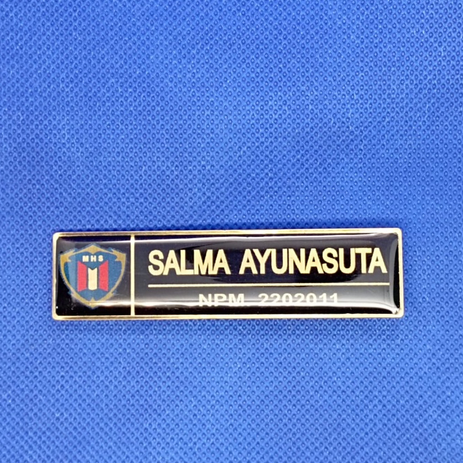 Jual Nametag Bahan Plat kuningan ASN/karyawan | Shopee Indonesia