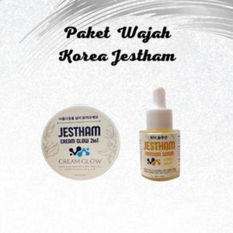 Jual Paket Wajah Korea Jestham ( Serum + Cream Glow ) Ready Siap Kirim ...